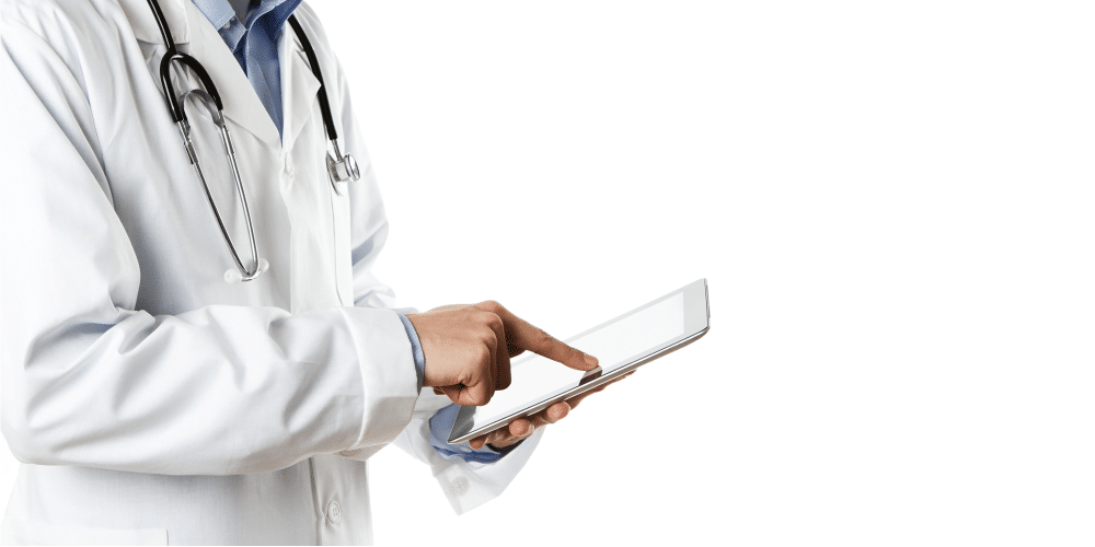 doctor with tablet | Medical video revision courses for doctors ...